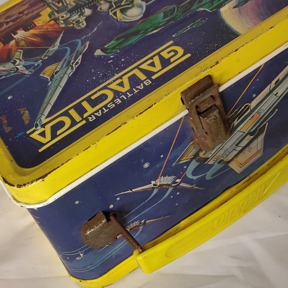 aladdin | Other | Vintage 978 Battlestar Galactica Metal Lunchbox Lunch ...